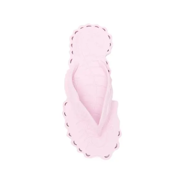 Zimmermann Thong Strap Flat Sole Flip-flops - Pink