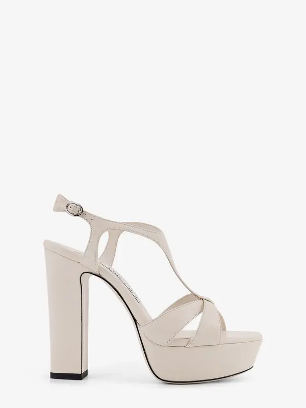 JIMMY CHOO Késia Leather Platform Sandals - Multicolor