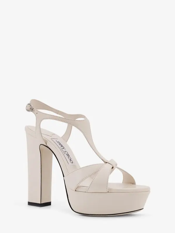 JIMMY CHOO Késia Leather Platform Sandals - Multicolor