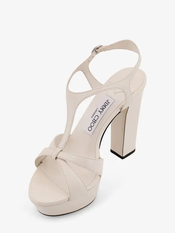 JIMMY CHOO Késia Leather Platform Sandals - Multicolor