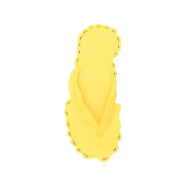Zimmermann Thong Strap Flat Sole Slip-on Slides - Yellow