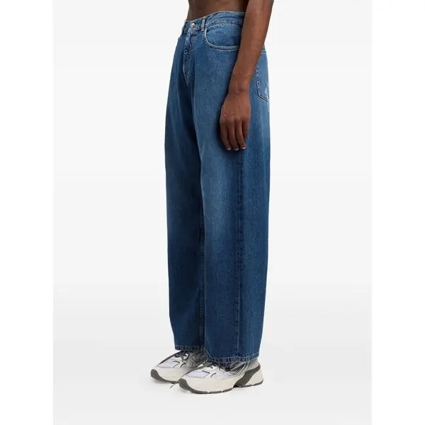 Palm Angels Wide Leg Denim Jeans