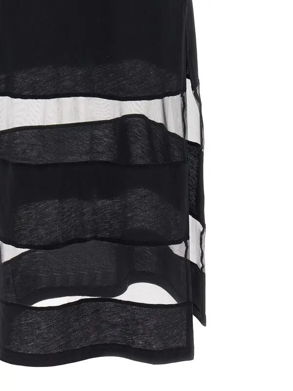 Coperni Striped Sheer Polo Dress