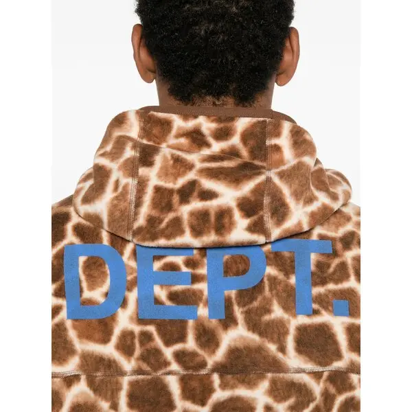 GALLERY DEPT. Giraffe Print Fleece Hoodie
