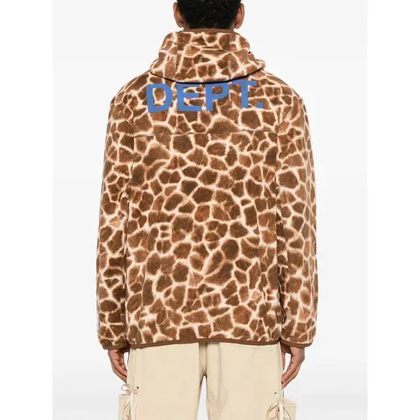 GALLERY DEPT. Giraffe Print Fleece Hoodie