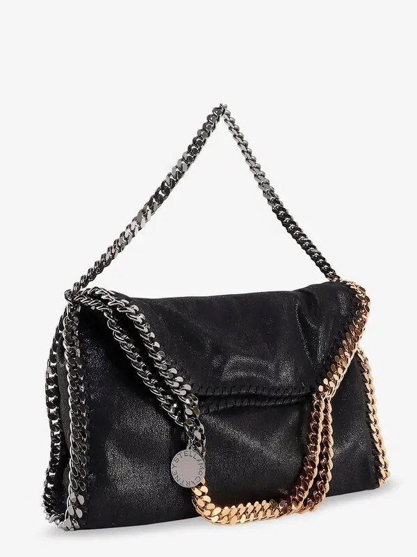 Stella McCartney Falabella Shaggy Deer Shoulder Bag - Black