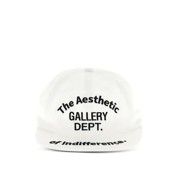 GALLERY DEPT. Embroidered Six-panel Cap - White