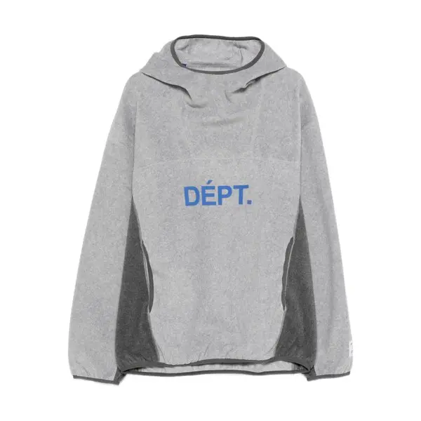 GALLERY DEPT. Grey Logo Print Fleece Hoodie - Gray