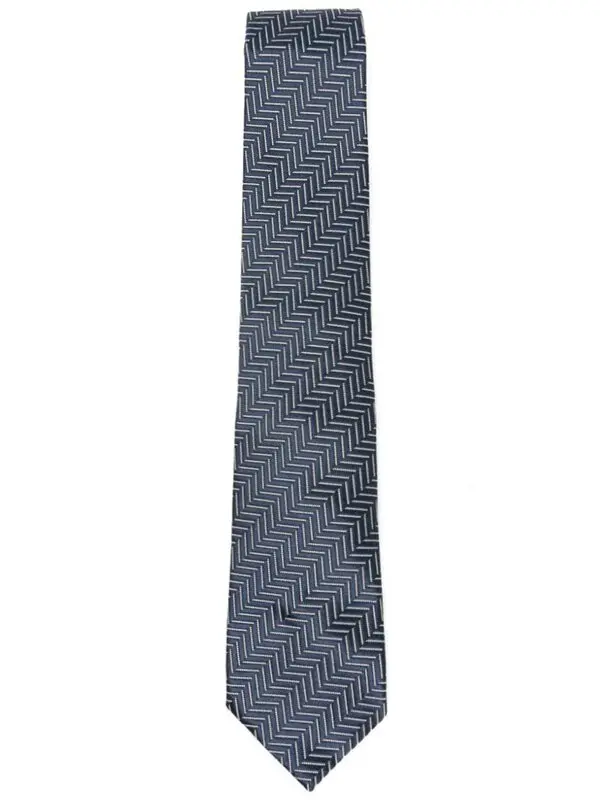TOM FORD Silk Micro-pattern Neck Tie