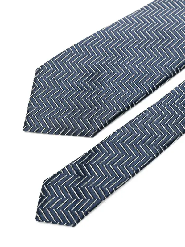 TOM FORD Silk Micro-pattern Neck Tie