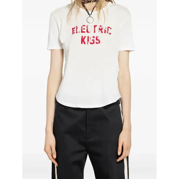 ANN DEMEULEMEESTER Cotton Graphic Print T-shirt