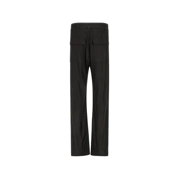 Rick Owens Wide-leg Trousers With Side Snap Buttons - Black