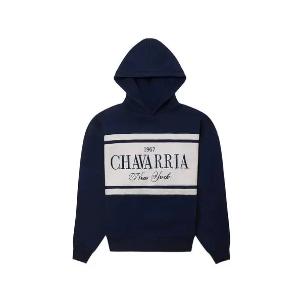 WILLY CHAVARRIA Navy Embroidered Logo Hoodie