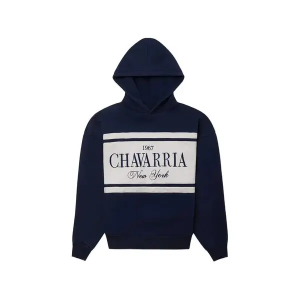 WILLY CHAVARRIA Navy Embroidered Logo Hoodie