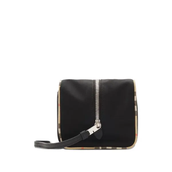 Burberry Travel Pouch With Signature Check Trim