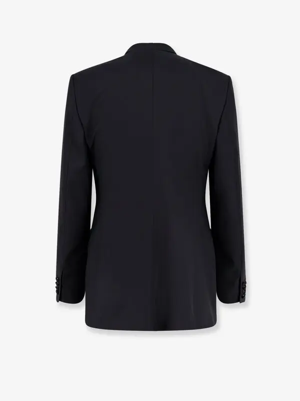 Dolce & Gabbana Double-breasted Virgin Wool Blazer - Multicolor