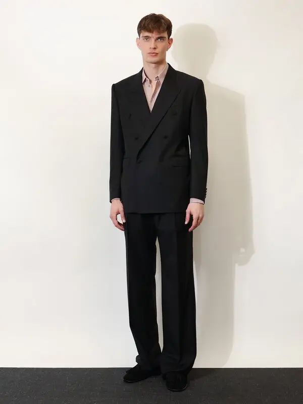 Dolce & Gabbana Double-breasted Virgin Wool Blazer - Multicolor