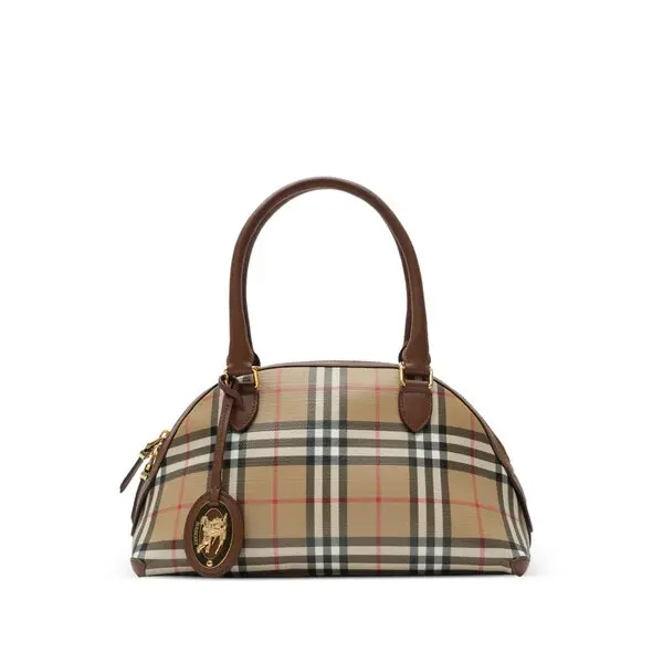 Burberry Grainy Calf Leather Vanity Case - Brown