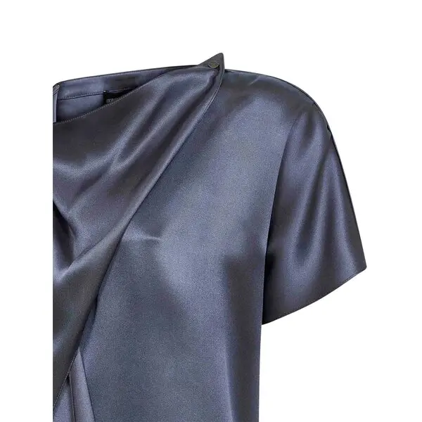 Giorgio Armani Draped Silk Blouse