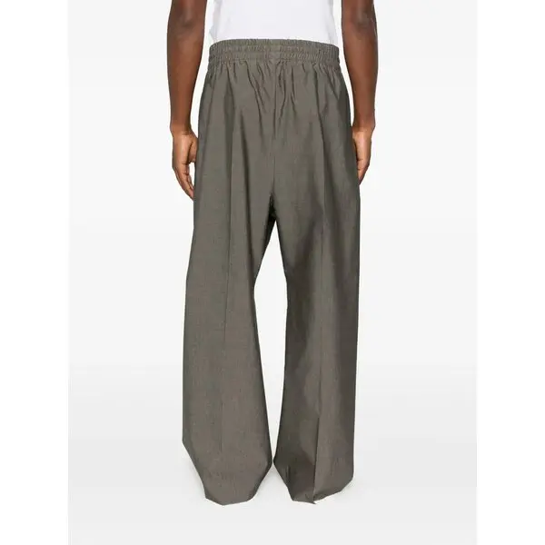 Fear Of God Grey Wool Blend Wide-leg Trousers