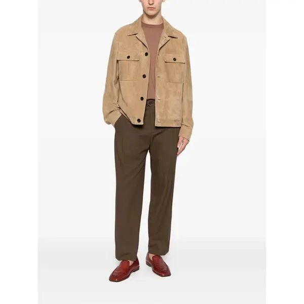 Zegna Neutrals Jackets Shirt Jackets - Cream