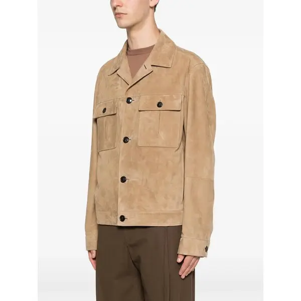 Zegna Neutrals Jackets Shirt Jackets - Cream