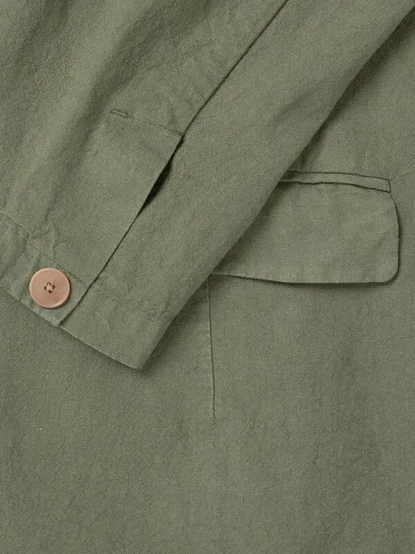 Folk Lunar Linen And Cotton-blend Suit Jacket
