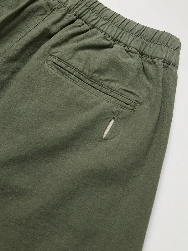 Folk Assembly Wide-leg Cotton-blend Shorts