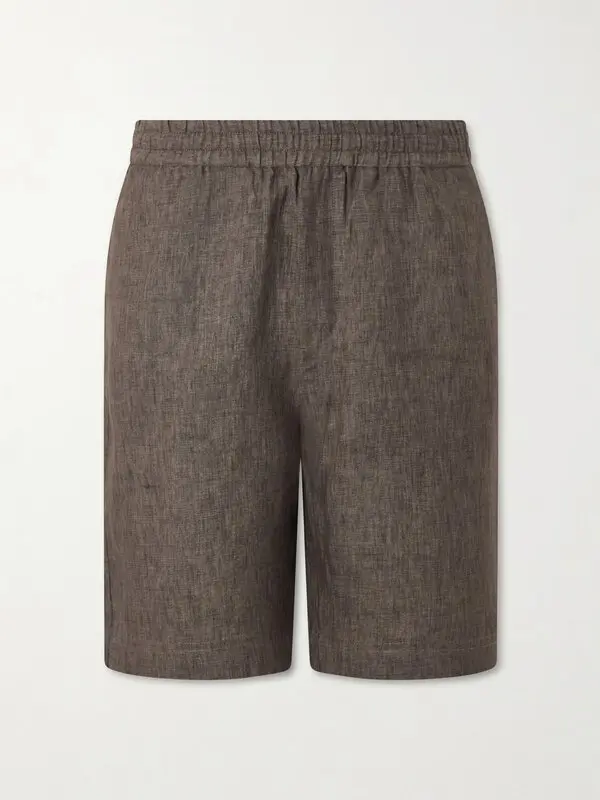 Sunspel Straight-leg Linen Shorts