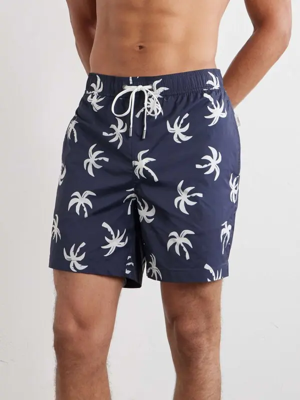 Onia Charles Straight-leg Printed Swim Shorts