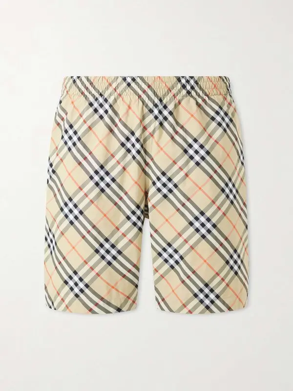 Burberry Treston Check Swim Shorts - Sand