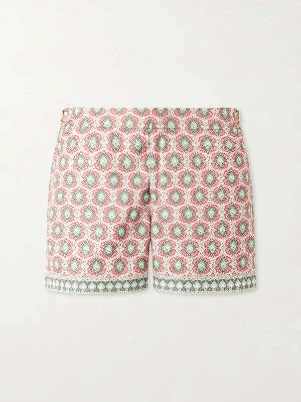 Orlebar Brown Setter Passetto Straight-leg Printed Swim Shorts - Red