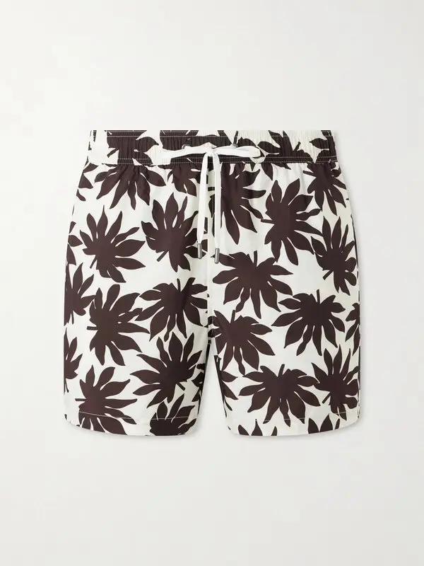 Onia Charles Straight-leg Printed Swim Shorts