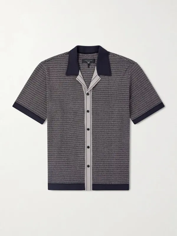 Rag & Bone Camp-collar Cotton-blend Shirt