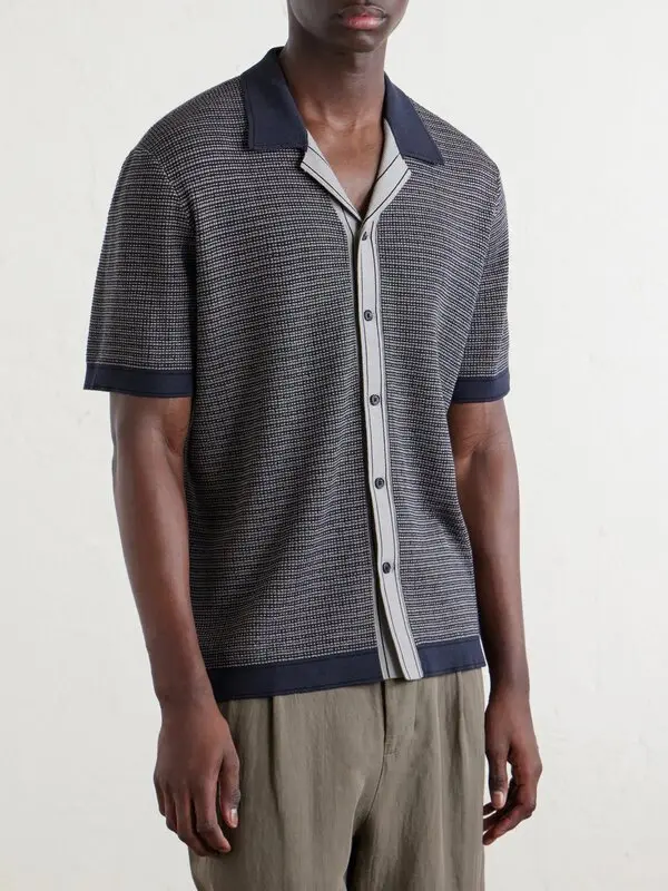 Rag & Bone Camp-collar Cotton-blend Shirt