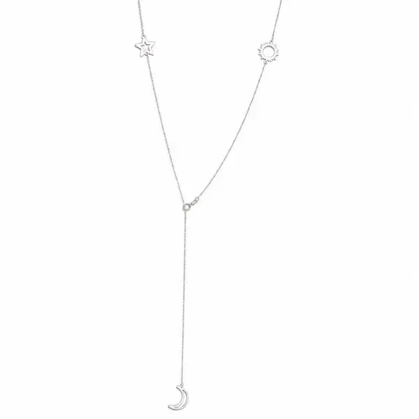 SILVER MOON Celestia Sterling Celestial Necklace - Silver
