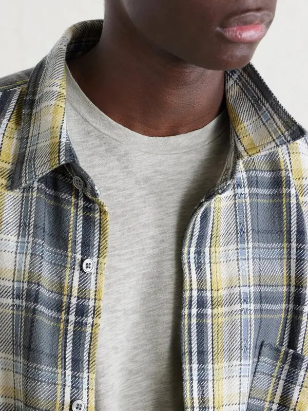 Sunspel Cotton And Linen-blend T-shirt - Neutrals