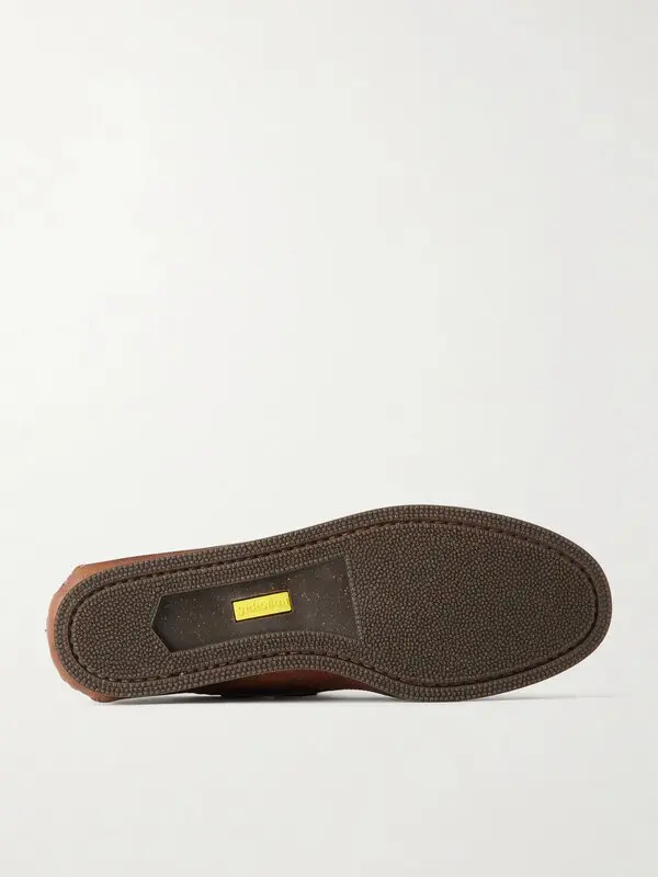 YUKETEN Italian Blucher Leather Boat Shoes