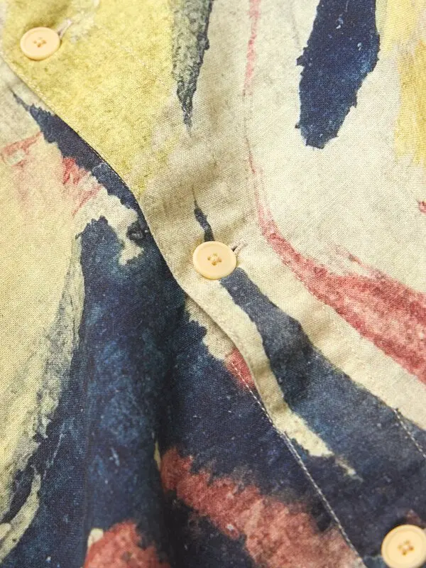Folk Gabe Printed Linen And Cotton-blend Shirt - Multi