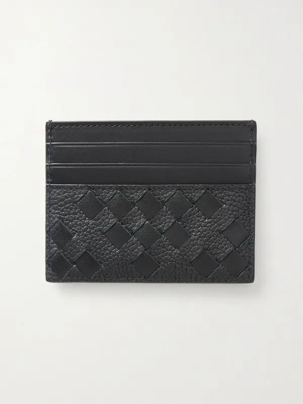 Bottega Veneta Diamonds Dover Intrecciato Leather Cardholder