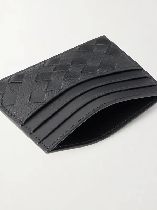 Bottega Veneta Diamonds Dover Intrecciato Leather Cardholder