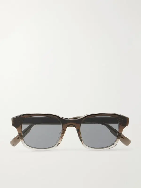 Dior Square Frame Acetate Sunglasses - Brown