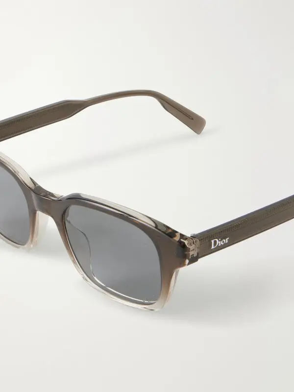 Dior Geometric Acetate Sunglasses - Brown