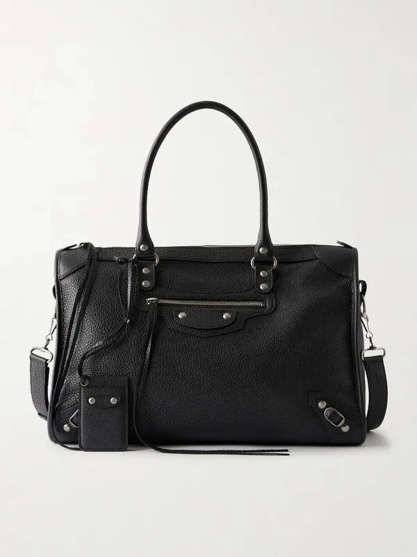 Balenciaga Le City Business Large Leather Weekend Bag - Black