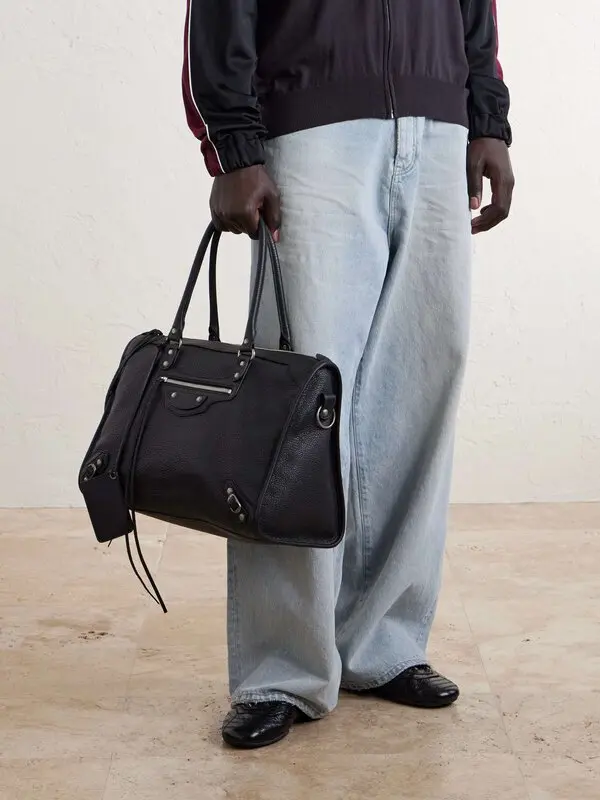 Balenciaga Le City Business Large Leather Weekend Bag