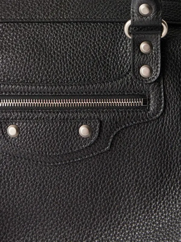 Balenciaga Le City Business Large Leather Weekend Bag
