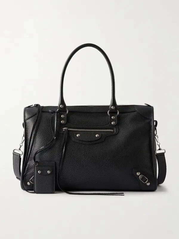 Balenciaga Le City Business Large Leather Weekend Bag - Black