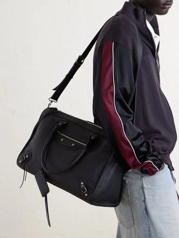 Balenciaga Le City Business Large Leather Weekend Bag - Black