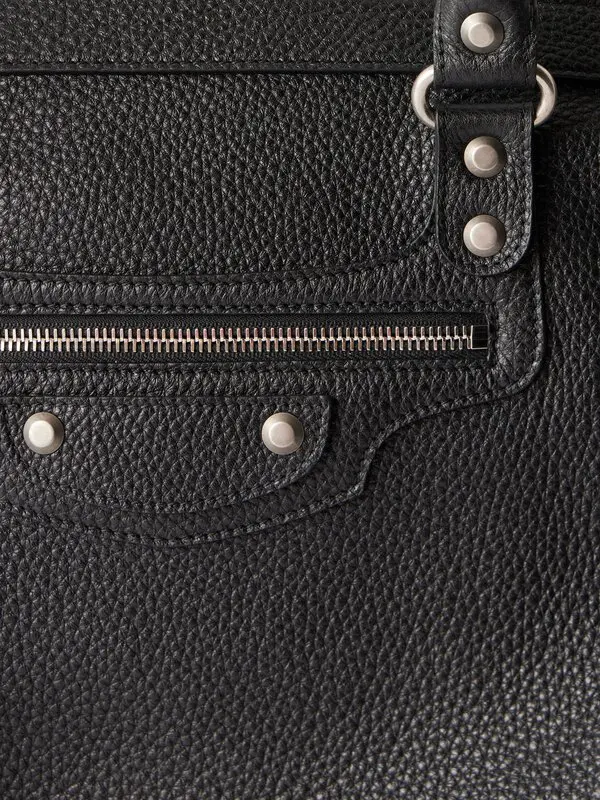 Balenciaga Le City Business Large Leather Weekend Bag - Black