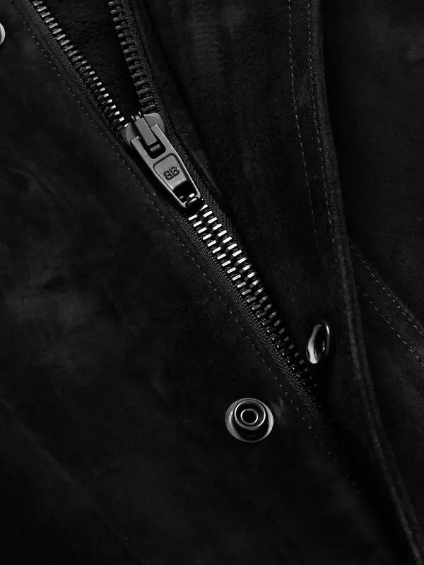 Balenciaga Suede Zip-up Jacket